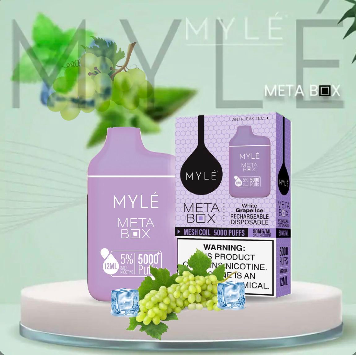 Myle Meta Box Lush Ice (5000 puff) Mix Vape Riyadh